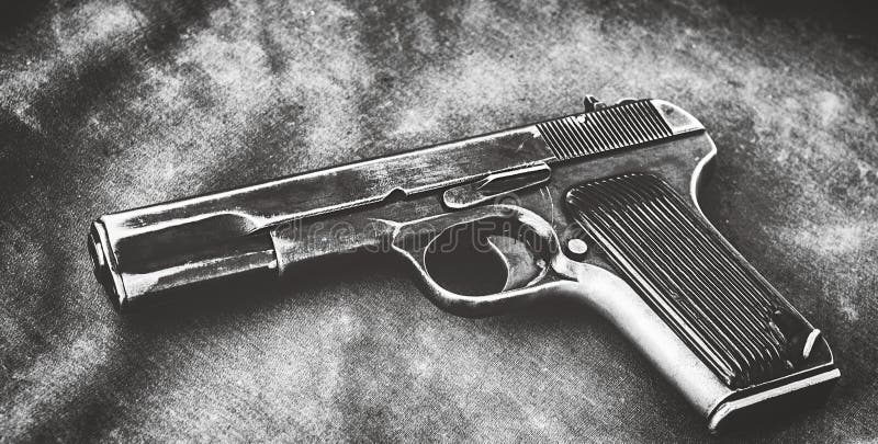 Old Pistol Gun on Old Cloth Stock Photo - Image of model, guns: 167089072