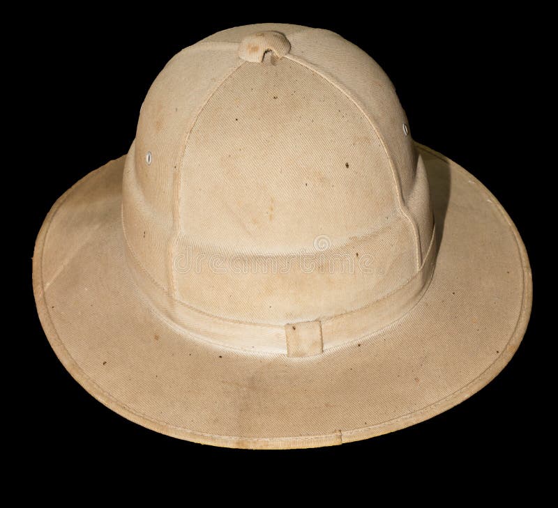 Old pith helmeth stock image. Image of equipment, background - 150556415