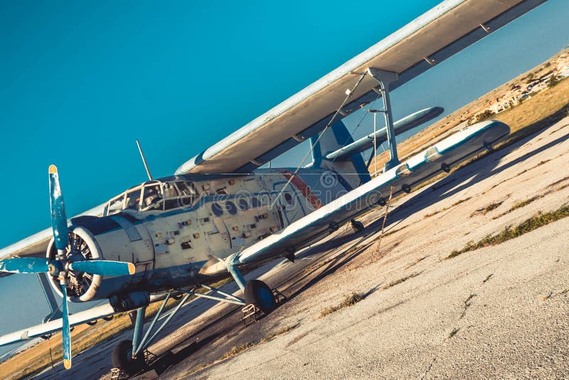 Old plane stock photo. Image of transportation, pilot - 154368032