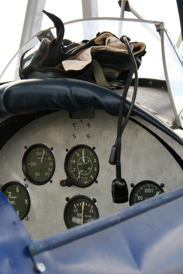 Old Plane Panel in Vintage Retro Plane Stock Image - Image of metal ...