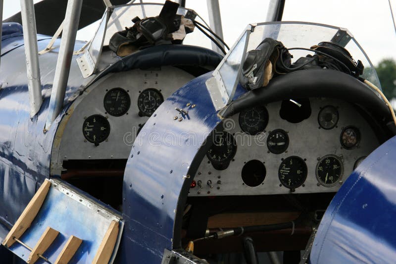 Old Plane Panel in Vintage Retro Plane Stock Image - Image of ...