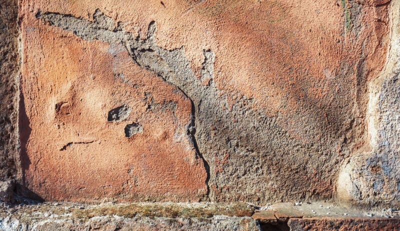 Old Plaster on the Facade of a Building Stock Photo - Image of antique ...