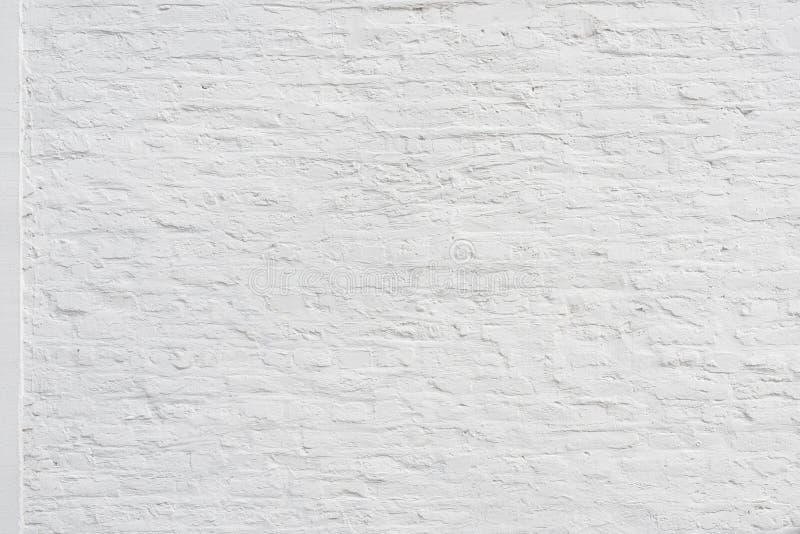 Old Plaster Wall Painted in White with Brick Pattern Stock Image ...