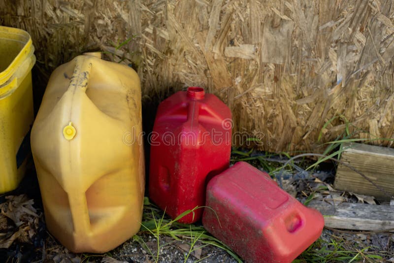 Old Plastic Cans. the Problem of Environmental Pollution Stock Photo ...