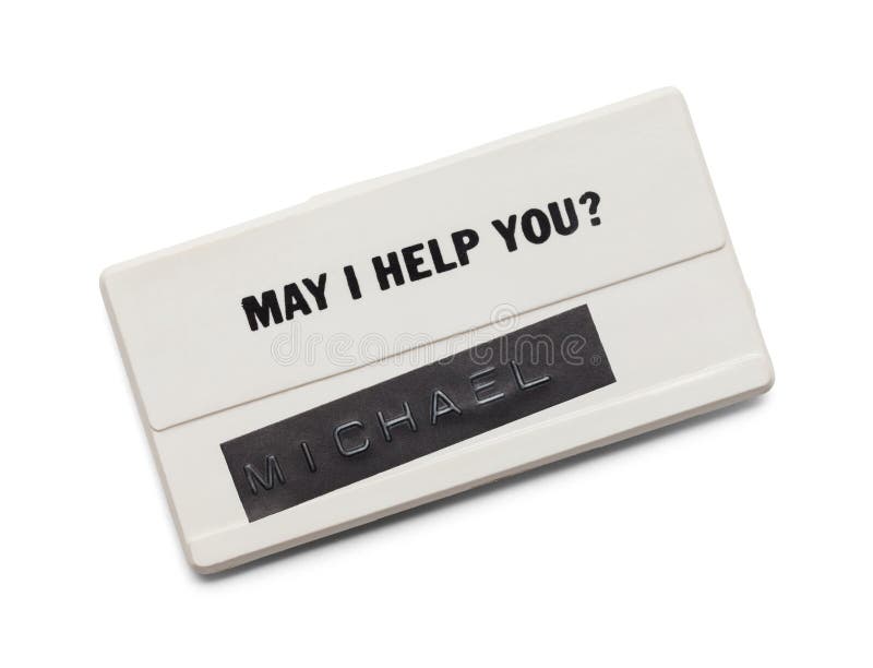 Old Name Tag stock image. Image of help, white, card - 122930293