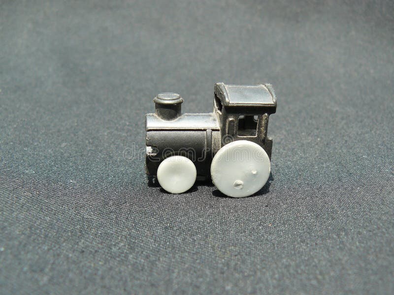Old Plastic Engine of a Train Toy Stock Photo - Image of grey, tren ...
