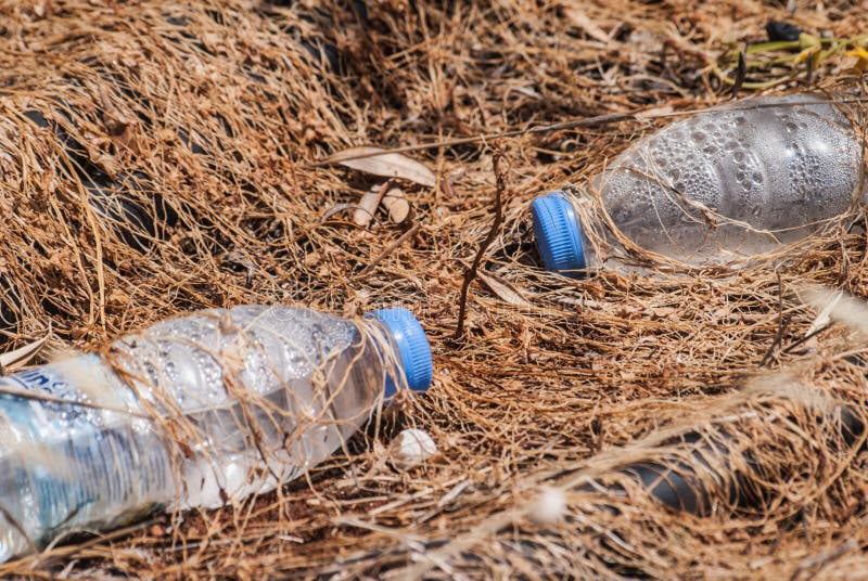 Old Plastic Trash in the Grass. Stock Photo - Image of environmental ...