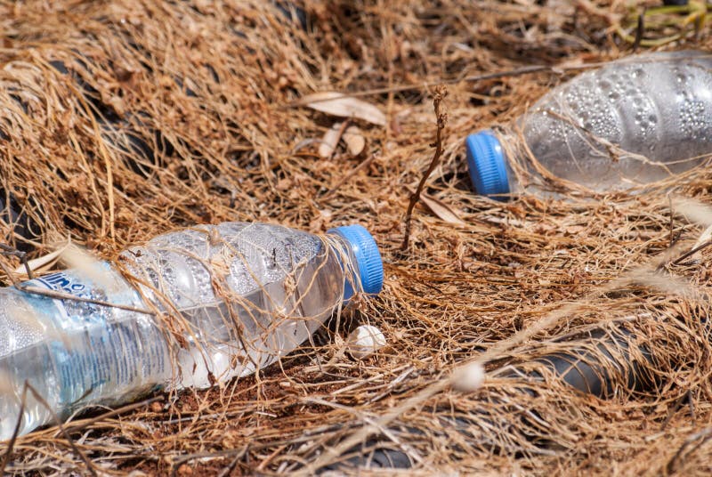 Old Plastic Trash in the Grass. Stock Image - Image of ecology, garbage ...