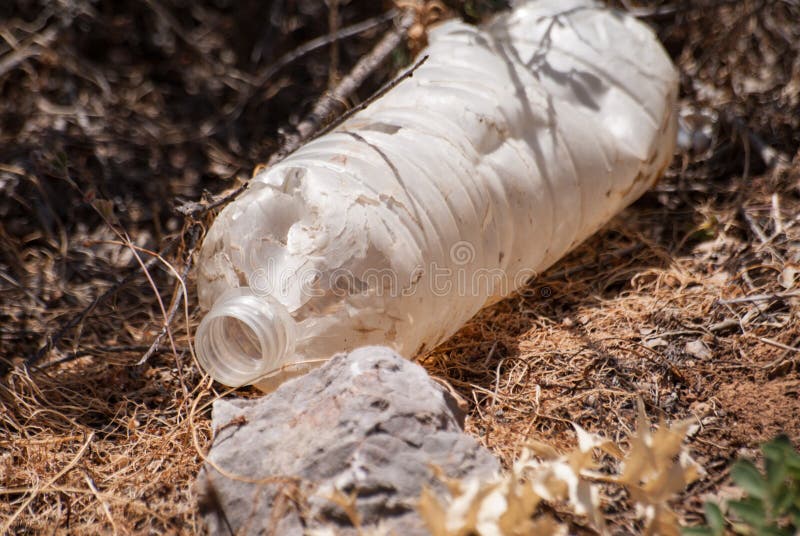 Old Plastic Trash in the Grass. Stock Photo - Image of ocean ...