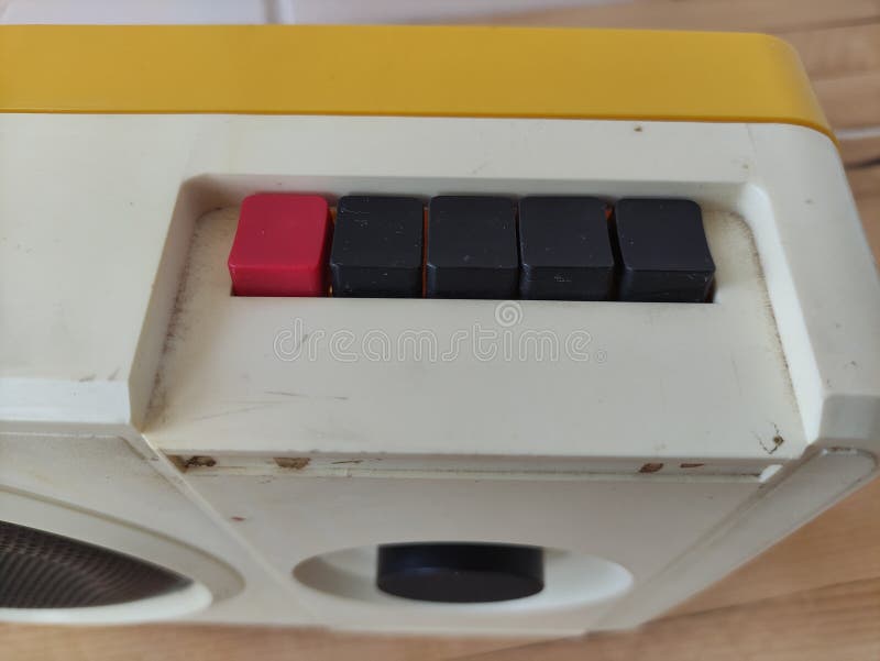 Old Plastic Wired Soviet Radio Receiver Stock Photo - Image of isolated ...