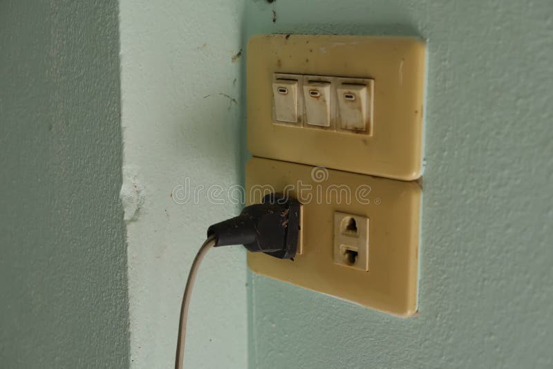 Old plugs and switches stock image. Image of switch, electric - 96968307
