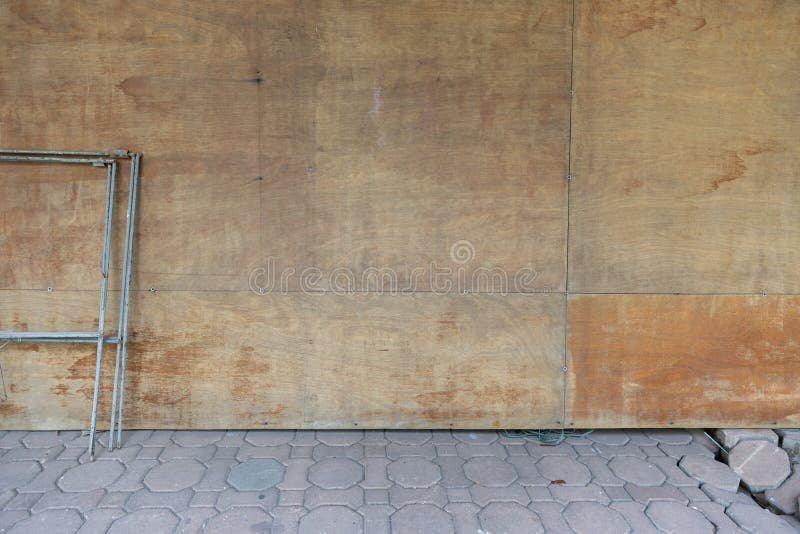 Old Plywood Texture Abstract Background with Scaffold Stock Image ...