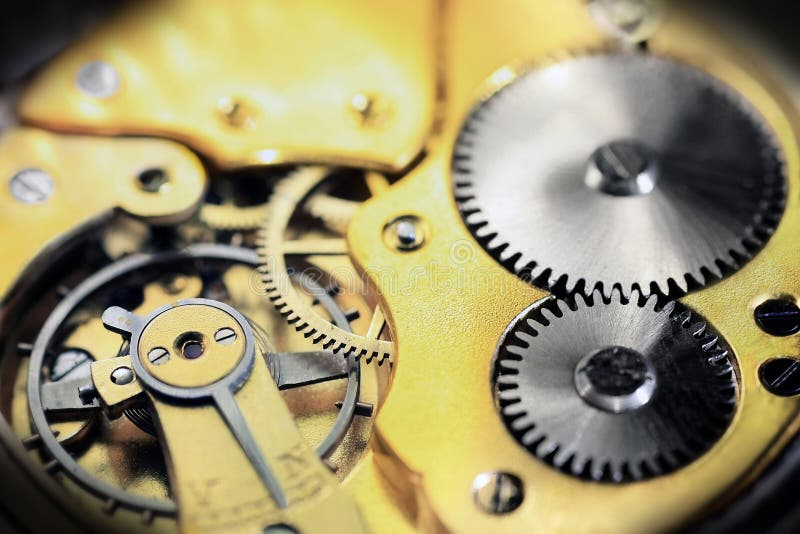 Old pocket watch inside stock image. Image of gear, minute - 78656865