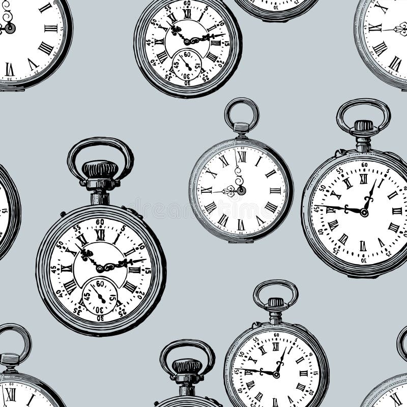 Antique pocket watch stock vector. Illustration of century - 32481719