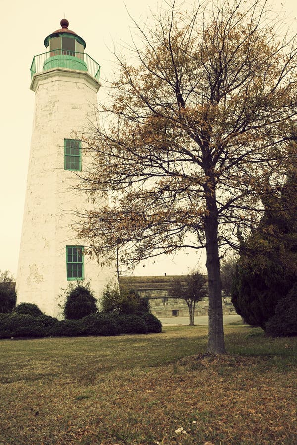 Old Point Comfort Lighthouse Stock Image - Image of travel ...