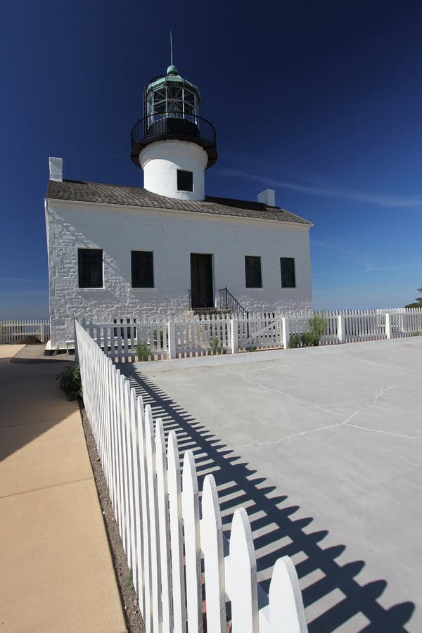 Old Point Loma Lighthouse stock photo. Image of communication - 16858756