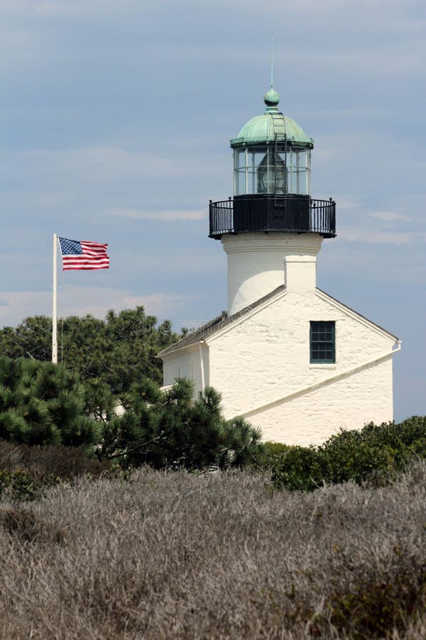 Old Point Loma Lighthouse stock photo. Image of building - 37515666