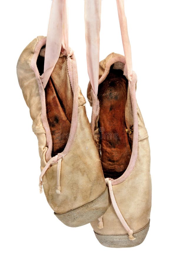 Old pointe shoes stock image. Image of antique, dancing - 15242863