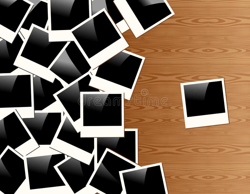 Vintage Polaroid Photo Frame Background Stock Vector - Illustration of ...