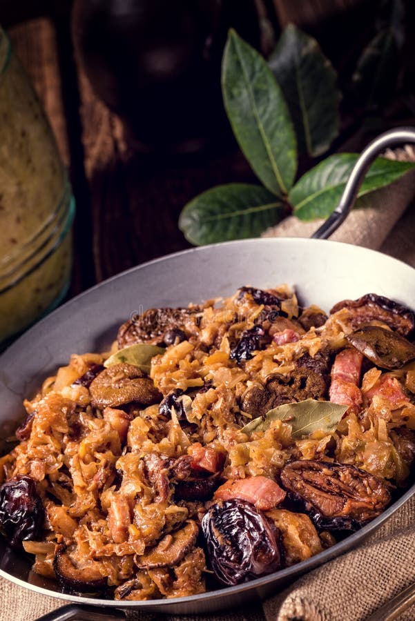Old Polish Traditional Bigos Stock Photo - Image of appetizing, closeup ...