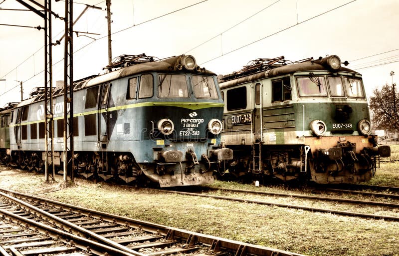 Old Polish trains editorial photo. Image of tools, axle - 29855456