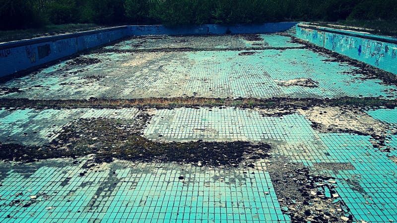 Old pool stock photo. Image of slovakia, pool, alone - 101745414