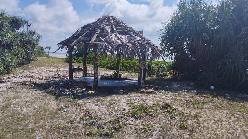 Old Poor Hut in Sri Lanka stock image. Image of zone - 279820363