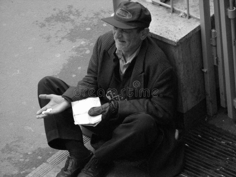 Old poor man editorial image. Image of money, male, outcast - 48586635