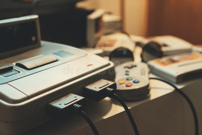 Old popular game console stock image. Image of device - 260191461