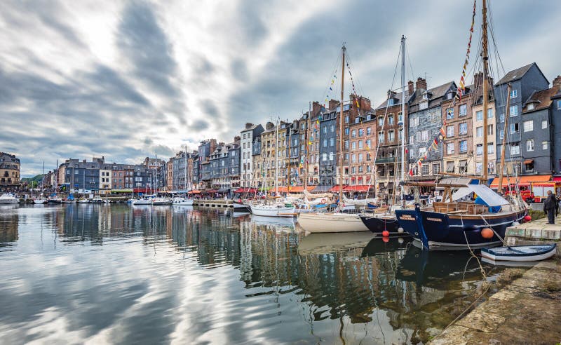 Old Port of Honfleur, Normandy, France Editorial Stock Image - Image of ...