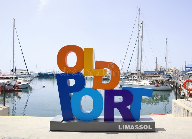 Old Port in Limassol, Cyprus Stock Image - Image of watercraft ...