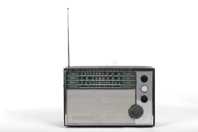 Old portable radio stock image. Image of entertainment - 8492783