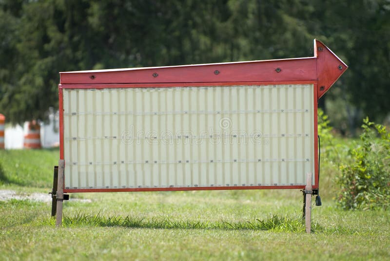 Old Portable Sign stock photo. Image of white, outdoors - 54564144