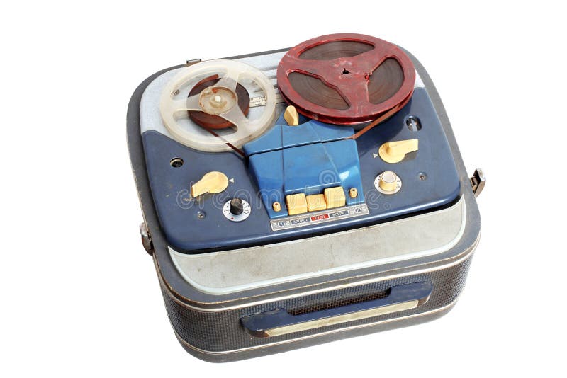 Old tape-recorder stock image. Image of broadcasting, 1980s - 4574217