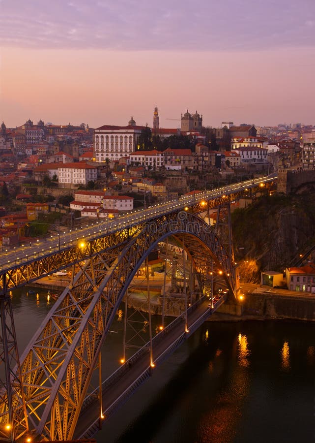 Old Porto at Sunset, Portugal Stock Image - Image of douro, portugal ...