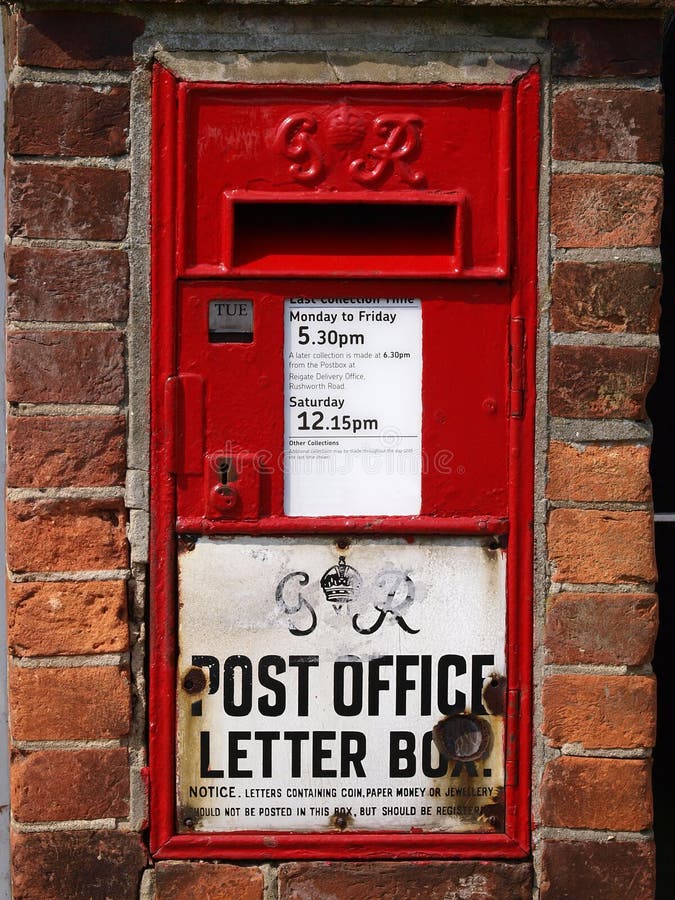 Old Post Box stock image. Image of england, post, royal - 34416689