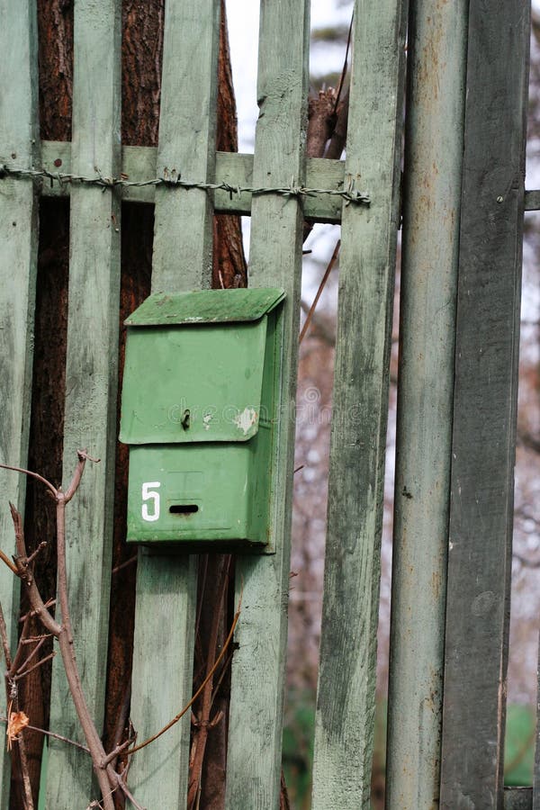 Old Post Box on Willage House Stock Photo - Image of house, vintage ...