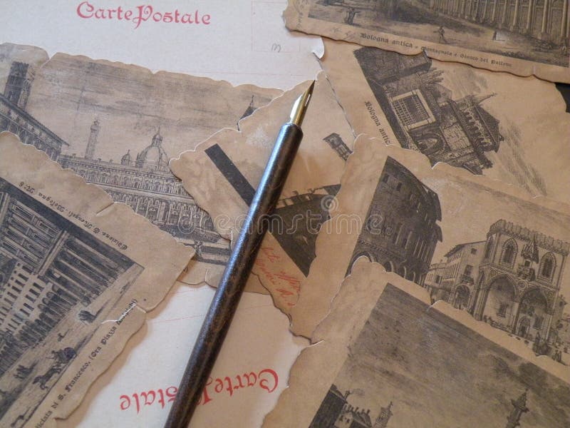 Old post cards stock image. Image of artistic, memories - 9112459