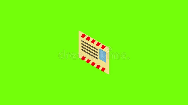 Envelope icon animation stock footage. Video of icon - 224223736