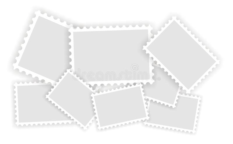 Old post mark frame stock illustration. Illustration of mail - 4360386