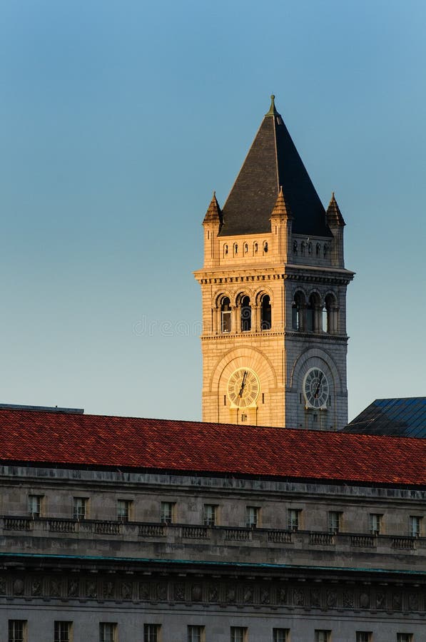 Old Post Office Building, Washington DC, USA Stock Image - Image of ...