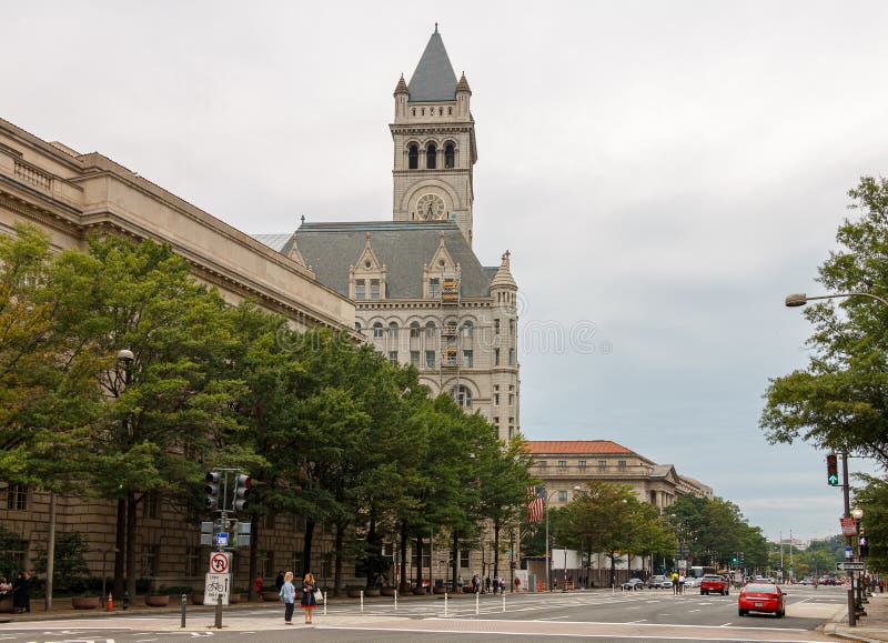 Old Post Office Pavillion Washington DC Editorial Stock Image - Image ...
