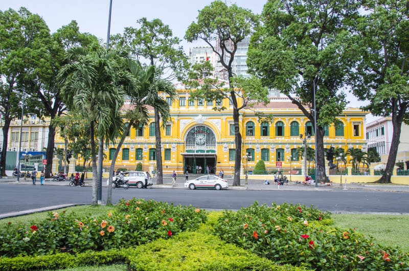 Old Post Office, Saigon,Vietnam Editorial Stock Photo - Image of post ...