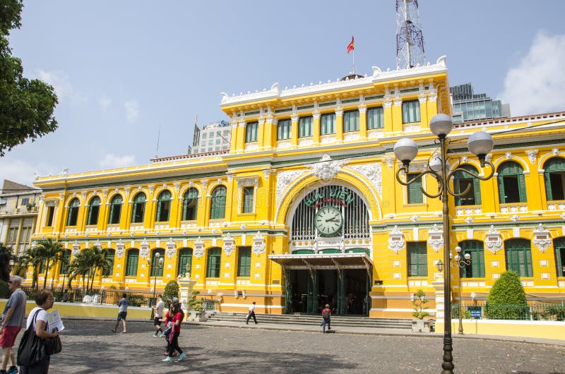 Old Post Office, Saigon,Vietnam Editorial Photography - Image of ...