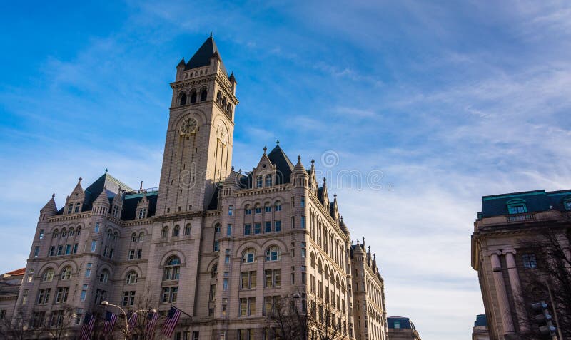 The Old Post Office, in Washington, DC. Stock Photo - Image of tall ...