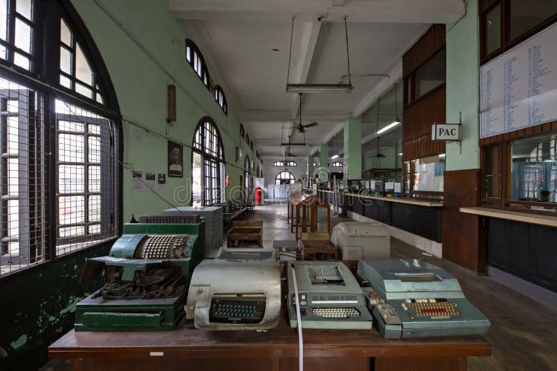 Old Post Office, Yangon, Myanmar Editorial Stock Image - Image of ...
