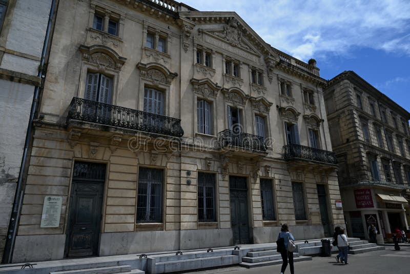 Old Post and Telegraph Office of Arles Editorial Photography - Image of ...