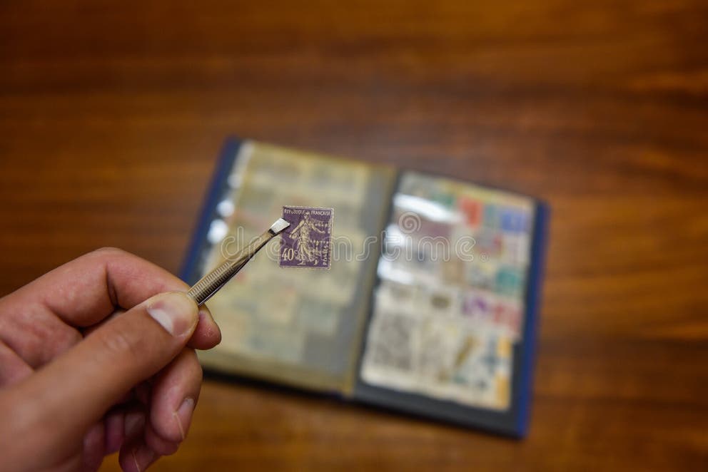 Old Postage Stamp on the Table Editorial Image - Image of antique ...