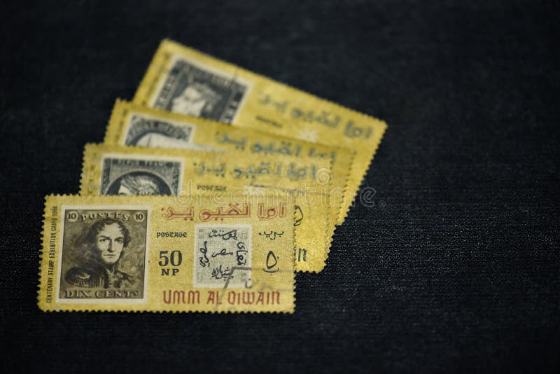 Old Postage Stamp on the Table Editorial Stock Photo - Image of pattern ...