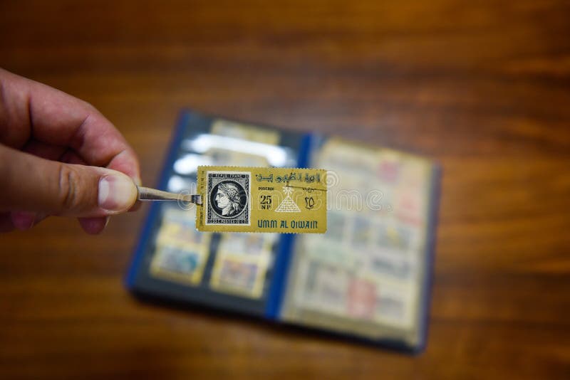 Old Postage Stamp on the Table Editorial Photography - Image of design ...